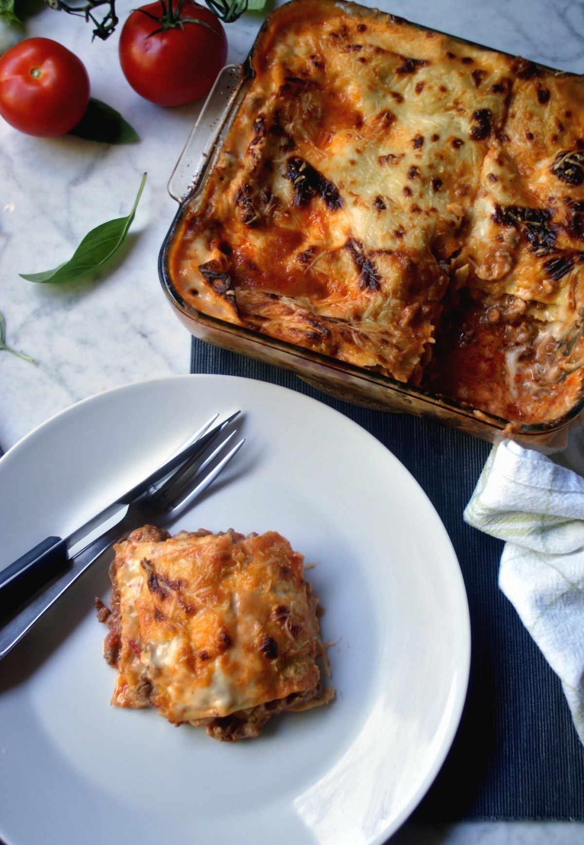 Classic Lasagne with Three Cheeses - From France, With Love