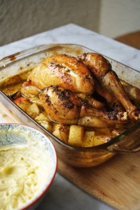 French Roast Chicken with Garlic Butter - From France, With Love